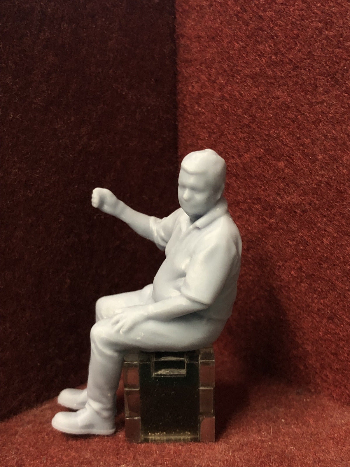 G-scale Seated Driver Figure - 3D Scan of a Real Person - MD087 (also ...