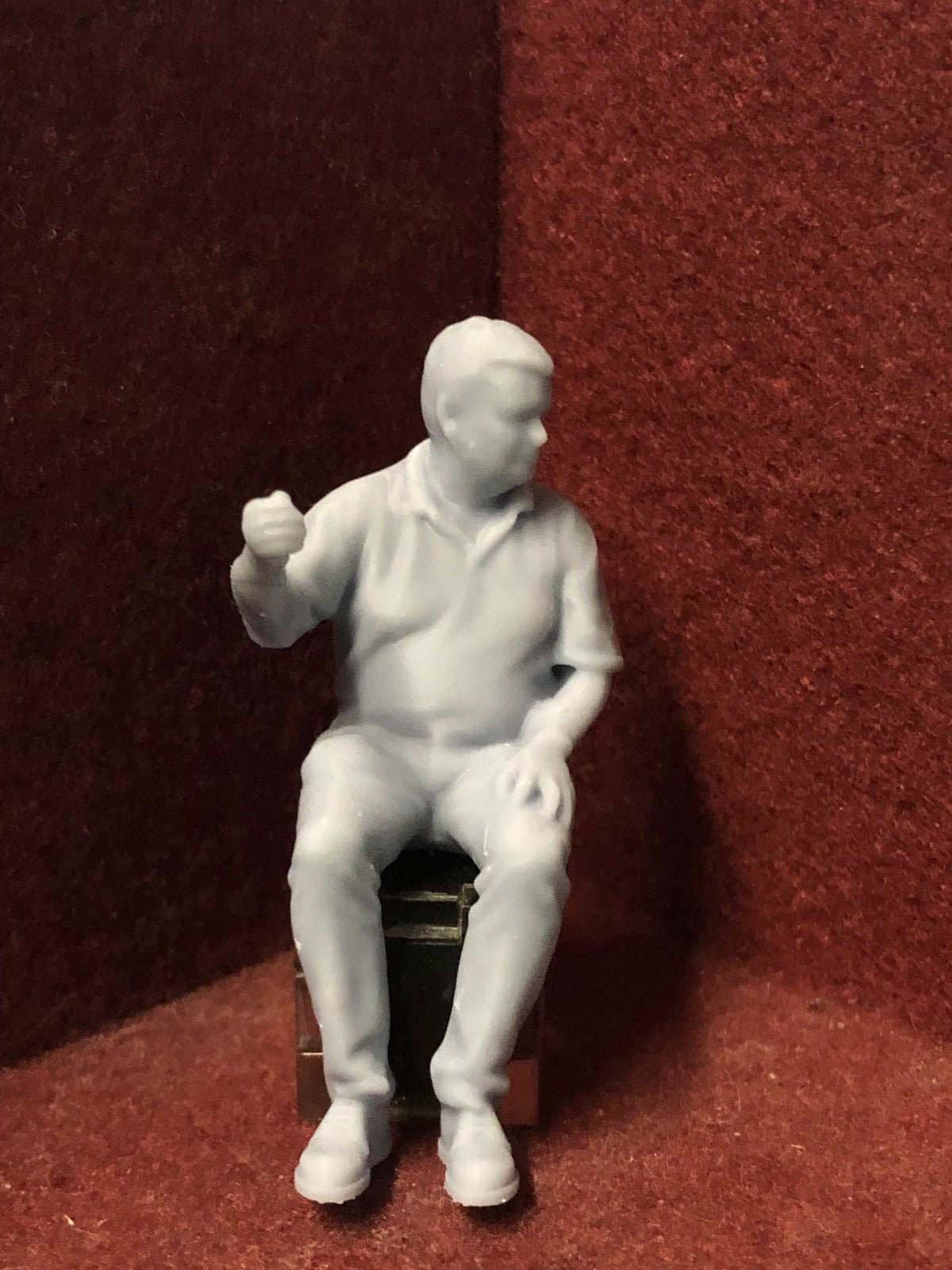 G-scale Seated Driver Figure - 3D Scan of a Real Person - MD087 (also ...