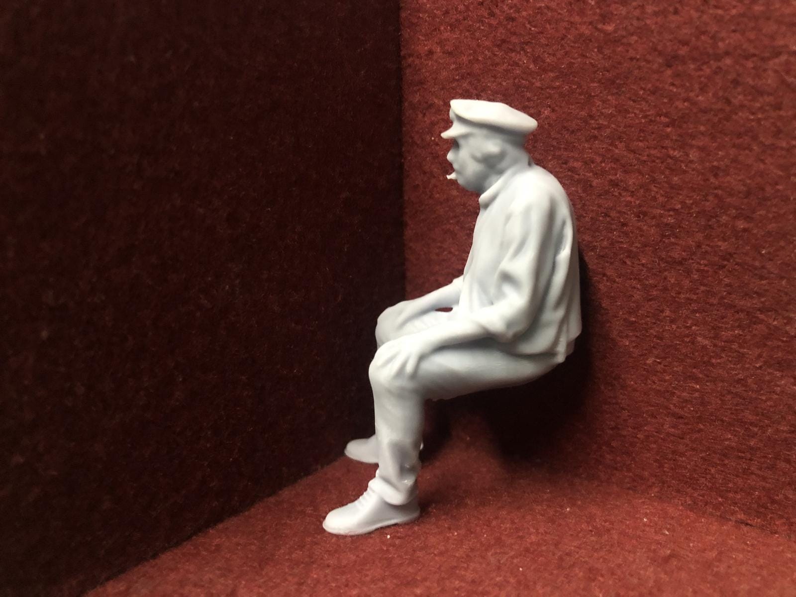16mm Figure - 3D Scan of a Seated Figure - M032 1:19 Scale & SM32 - Etsy