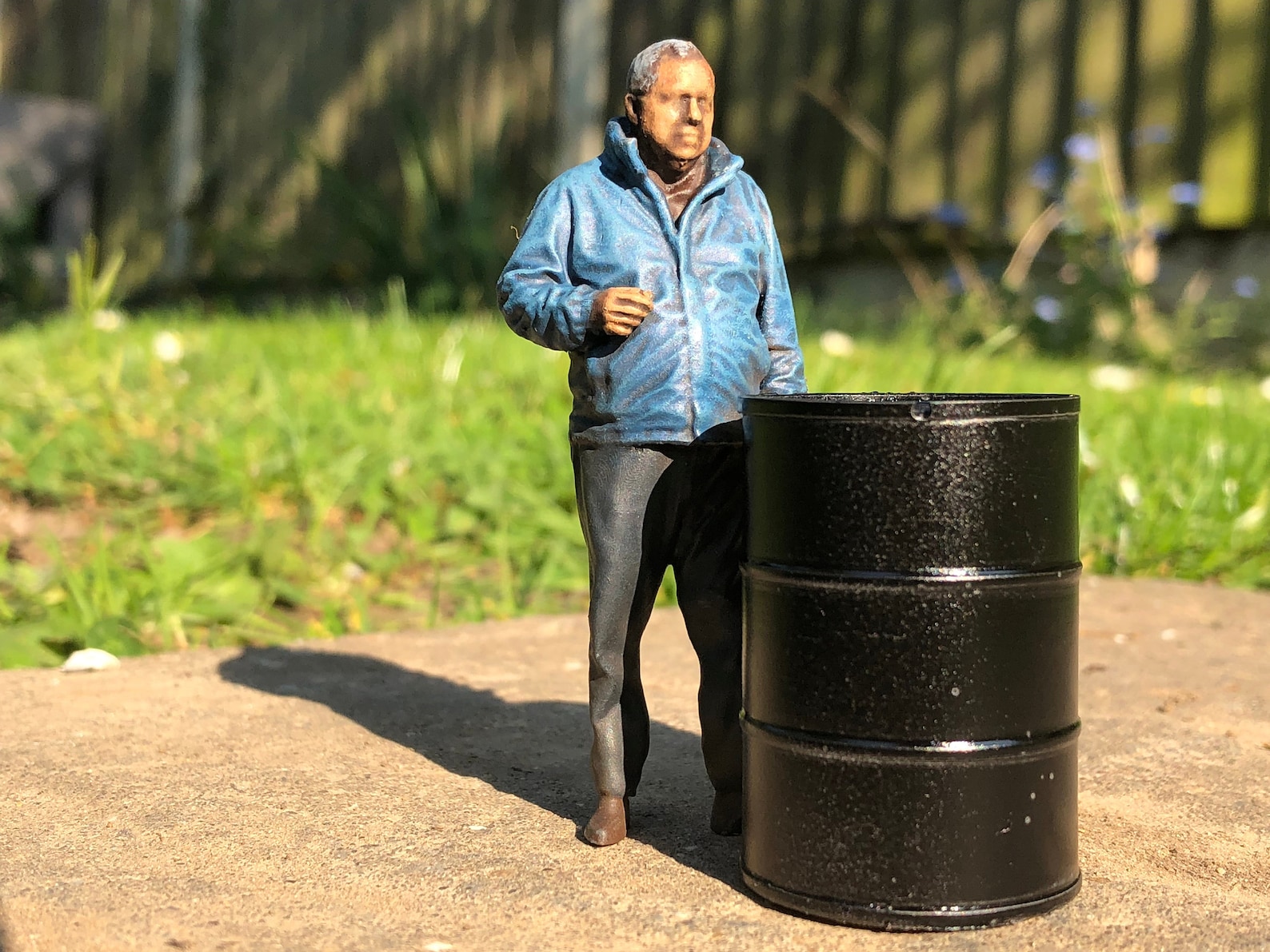 G-scale Figure Standing Around 3D Scan of a Real Person MD013 also GN15 ...