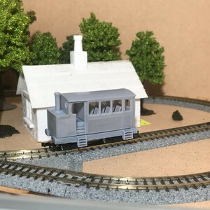 009 OO9 Steam Tram Rail Motor Locomotive ,fits Kato 105 Double Bogie ...