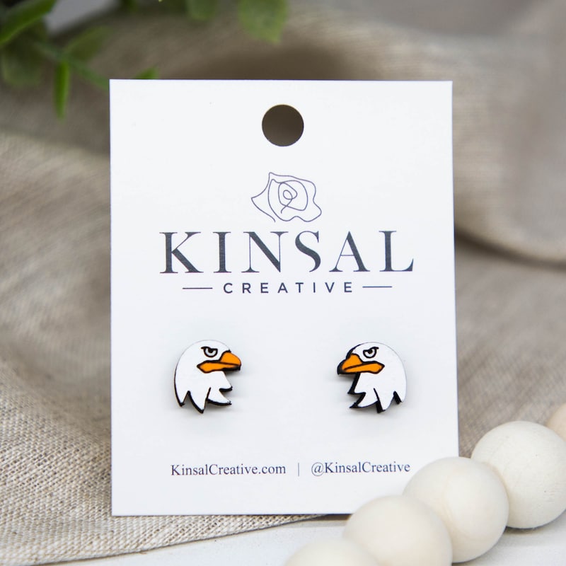 Small Eagles Earrings - Etsy
