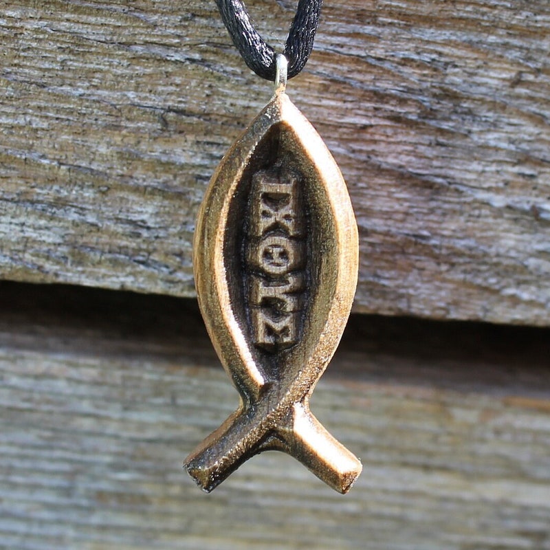 Ichthus Necklace - Etsy