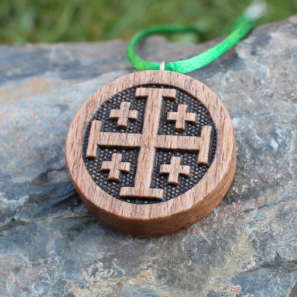 Wooden Jerusalem Cross - Etsy