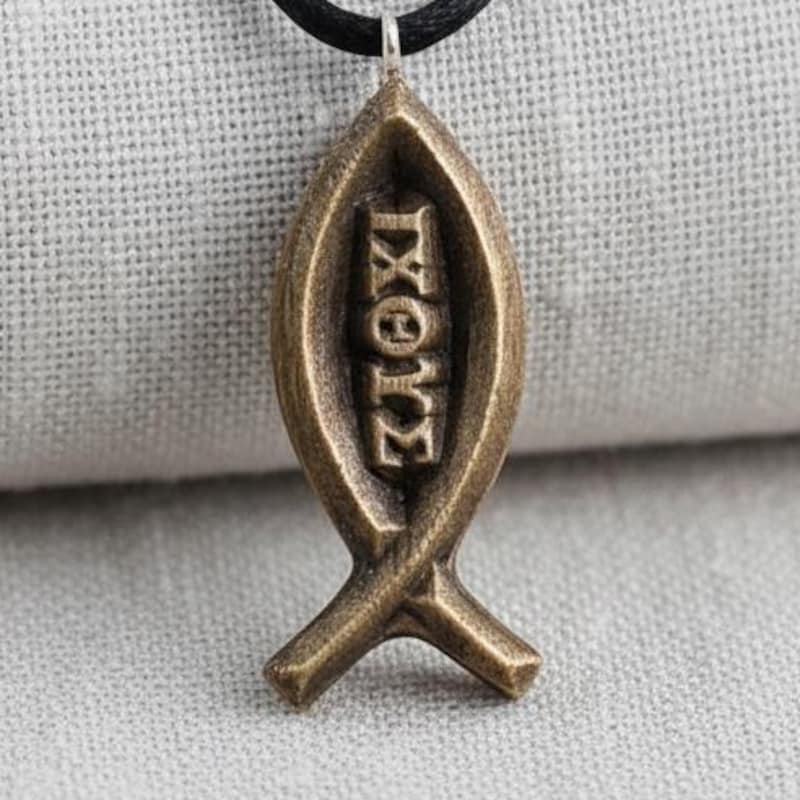 Jesus Fish Necklace - Etsy