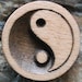 Wooden Yin Yang Pendant - Etsy