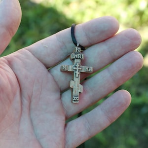 Orthodox Cross, Christian Gift, IC XC NIKA Necklace - Etsy