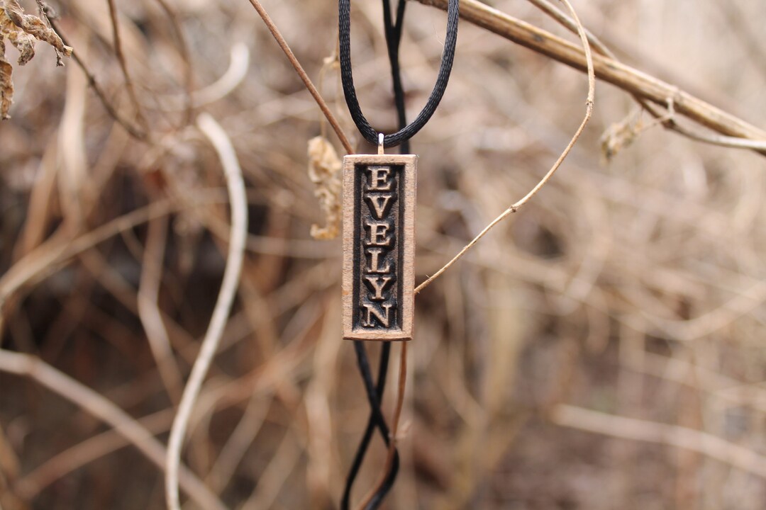 Personalized Name Pendant, Custom Text Necklace - Etsy