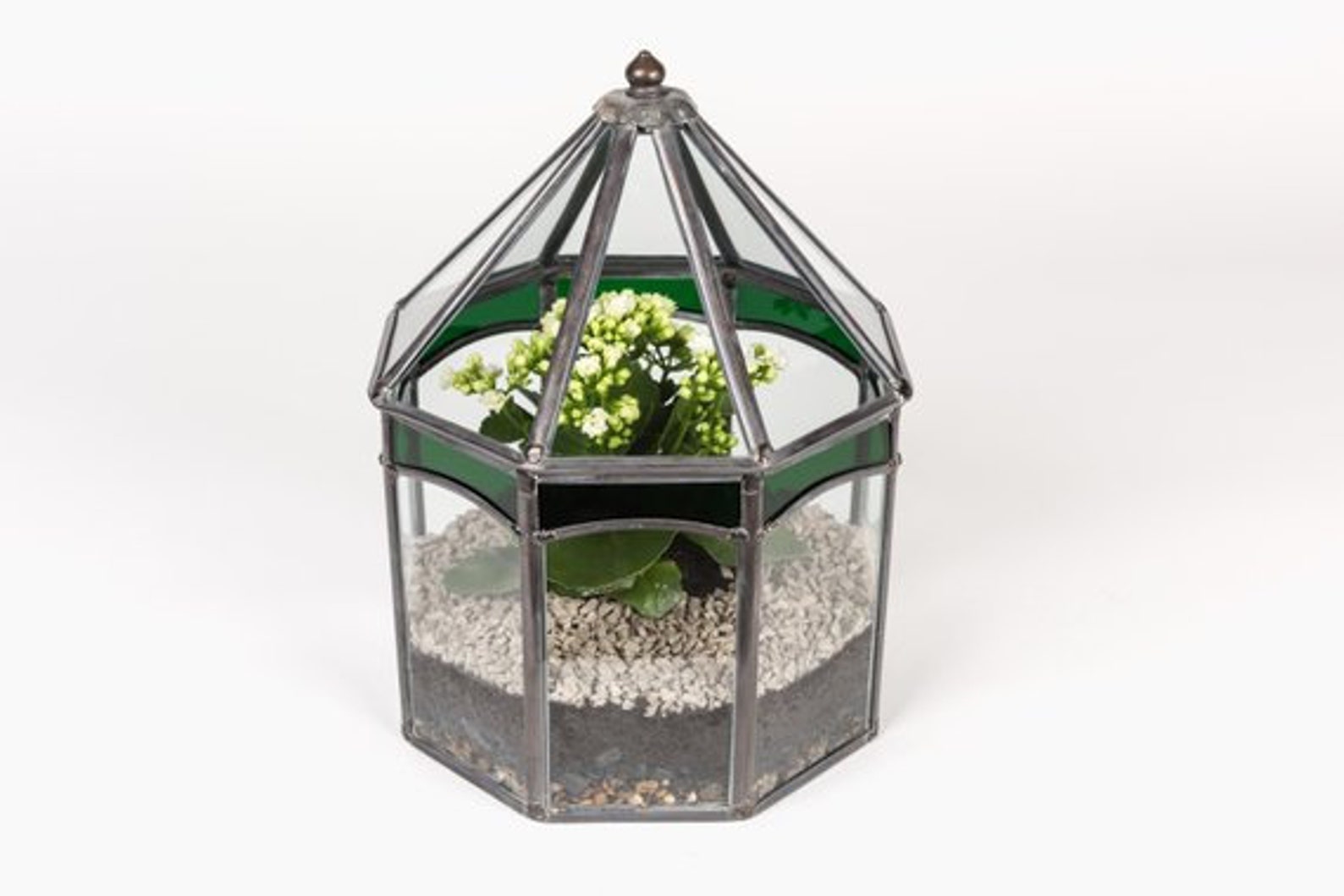 Traditional Terrarium Stained Glass Octagonal - Etsy