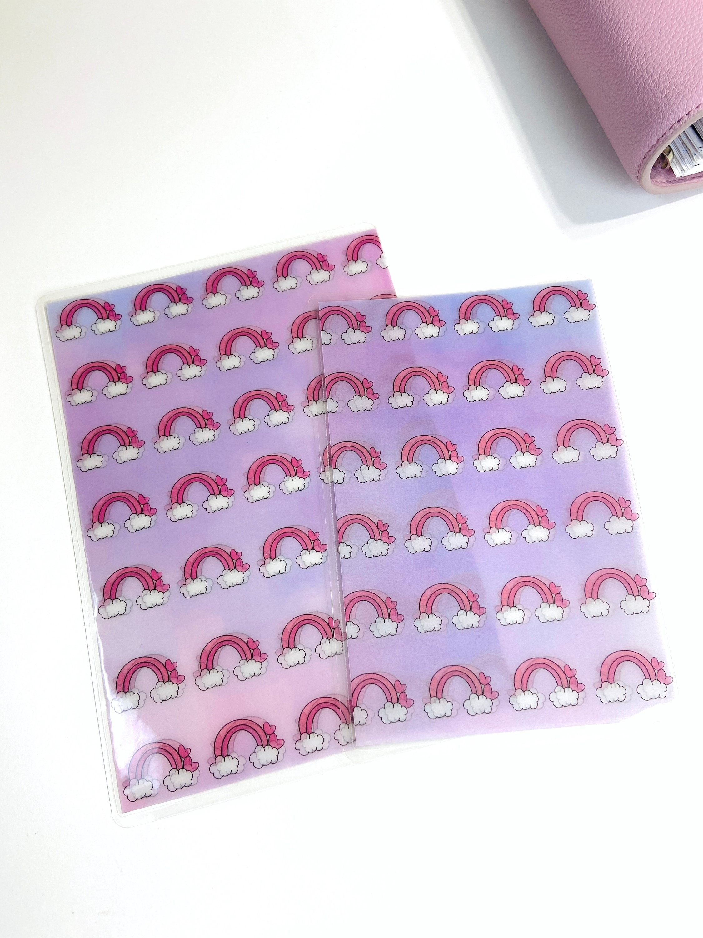 Rainbow Sticker Storage Pocket / Sticker Pouch / Rainbow - Etsy