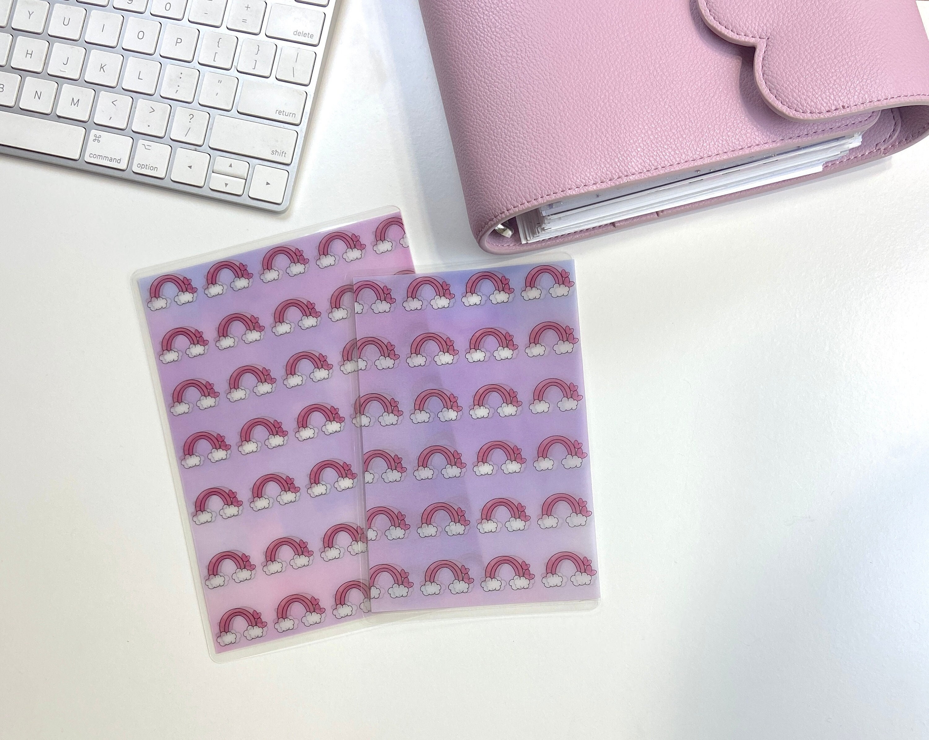 Rainbow Sticker Storage Pocket / Sticker Pouch / Rainbow - Etsy