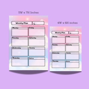 Pastel Perfection Weekly Planner Notepad for Organization - Etsy