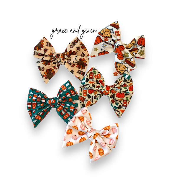 Thanksgiving Bows - Etsy