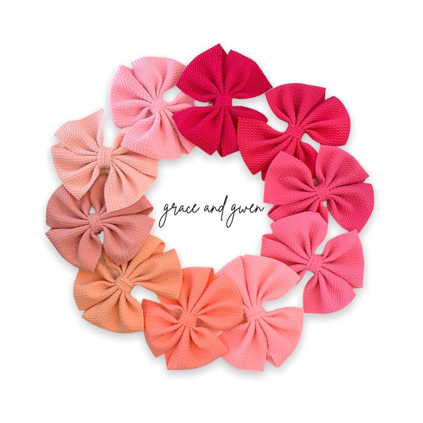 Blush Pink Bow for Hair - Etsy