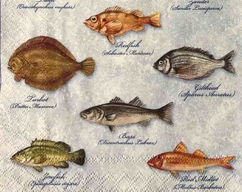 Paper Decoupage Fish - Etsy