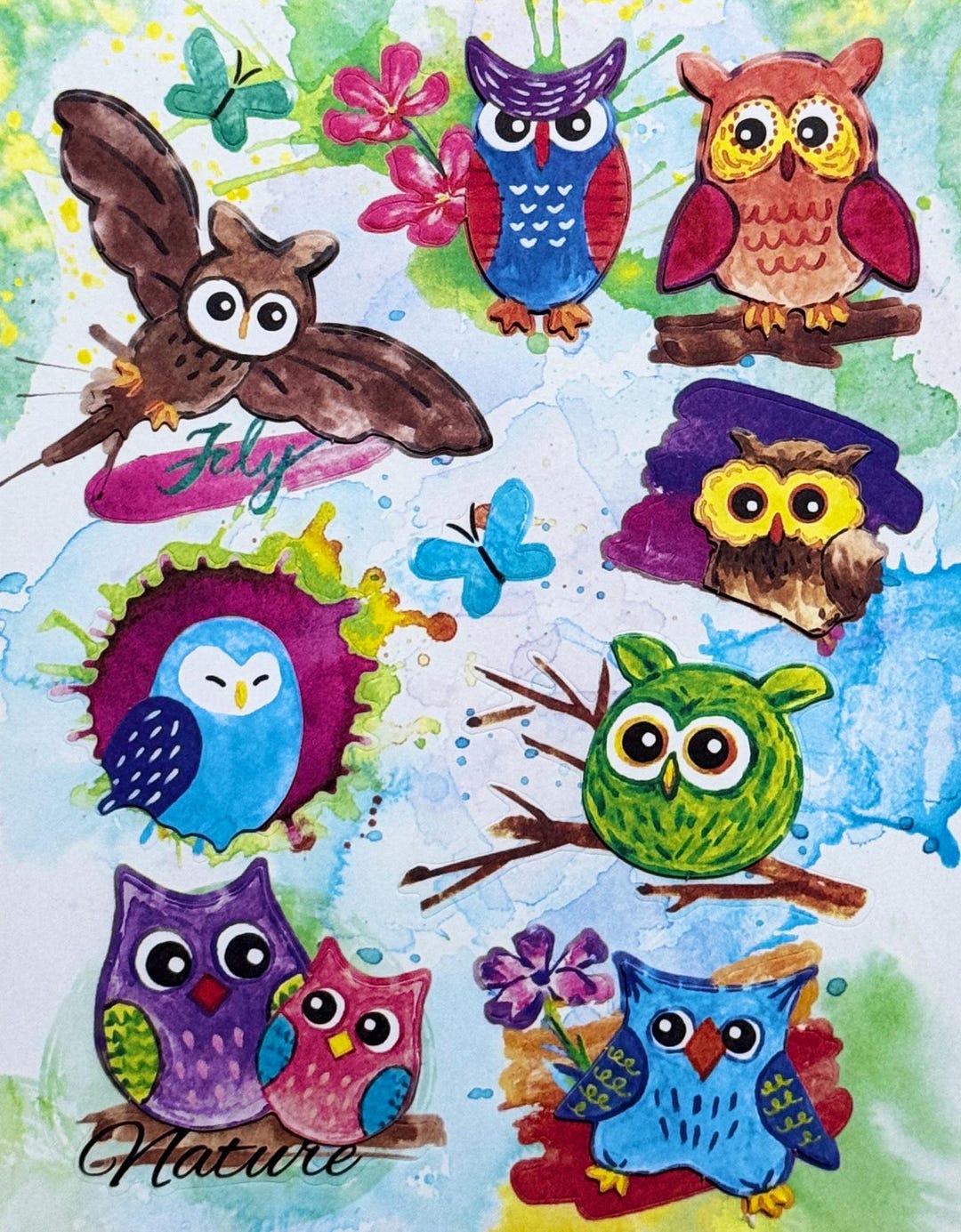 3D Pop-up Owl Stickers for Kids, Scrapbooking, Card Making, DIY Crafts ...