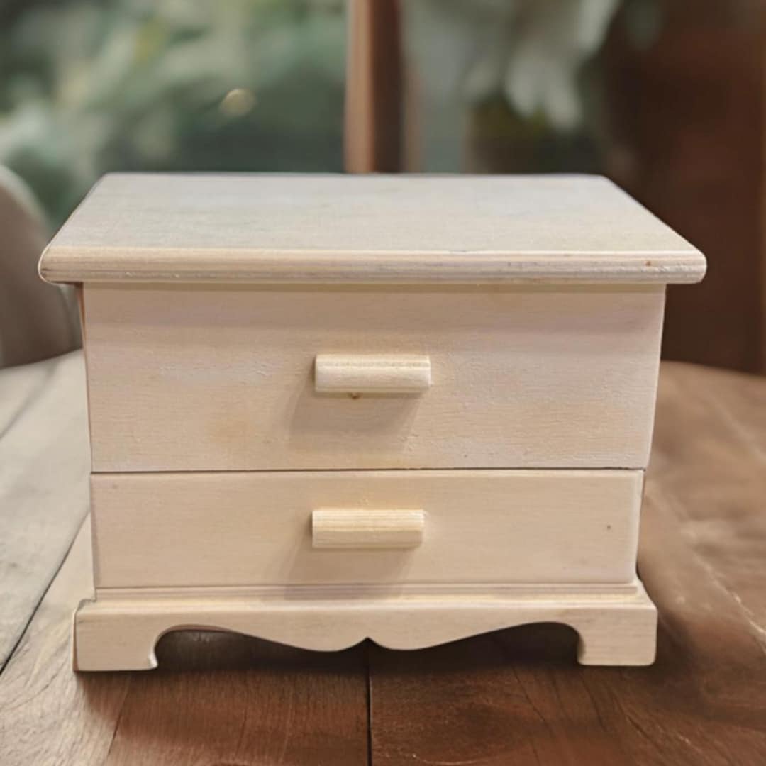 Unfinished Wood Jewelry Box