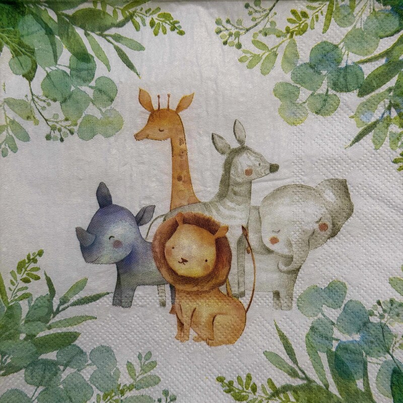 Animal Print Napkins - Etsy