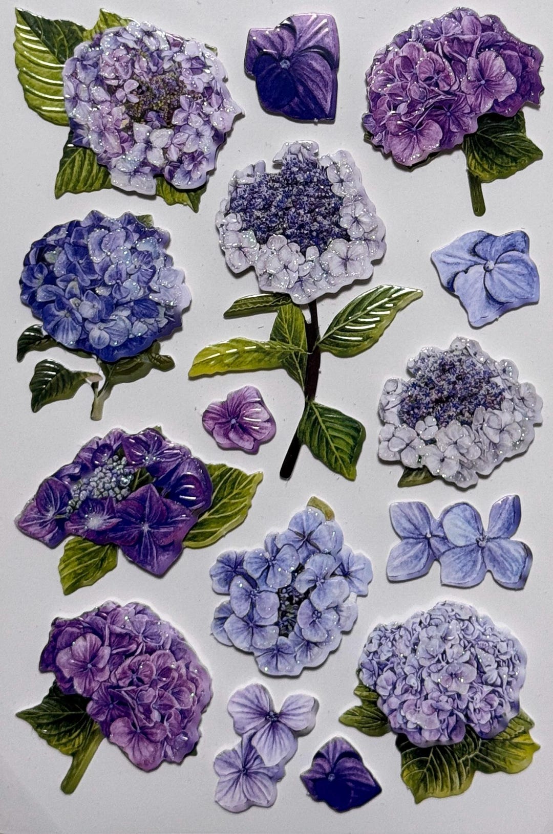 Hydrangea Lilac Flowers Paper Stickers, Pop-up Stickers for ...