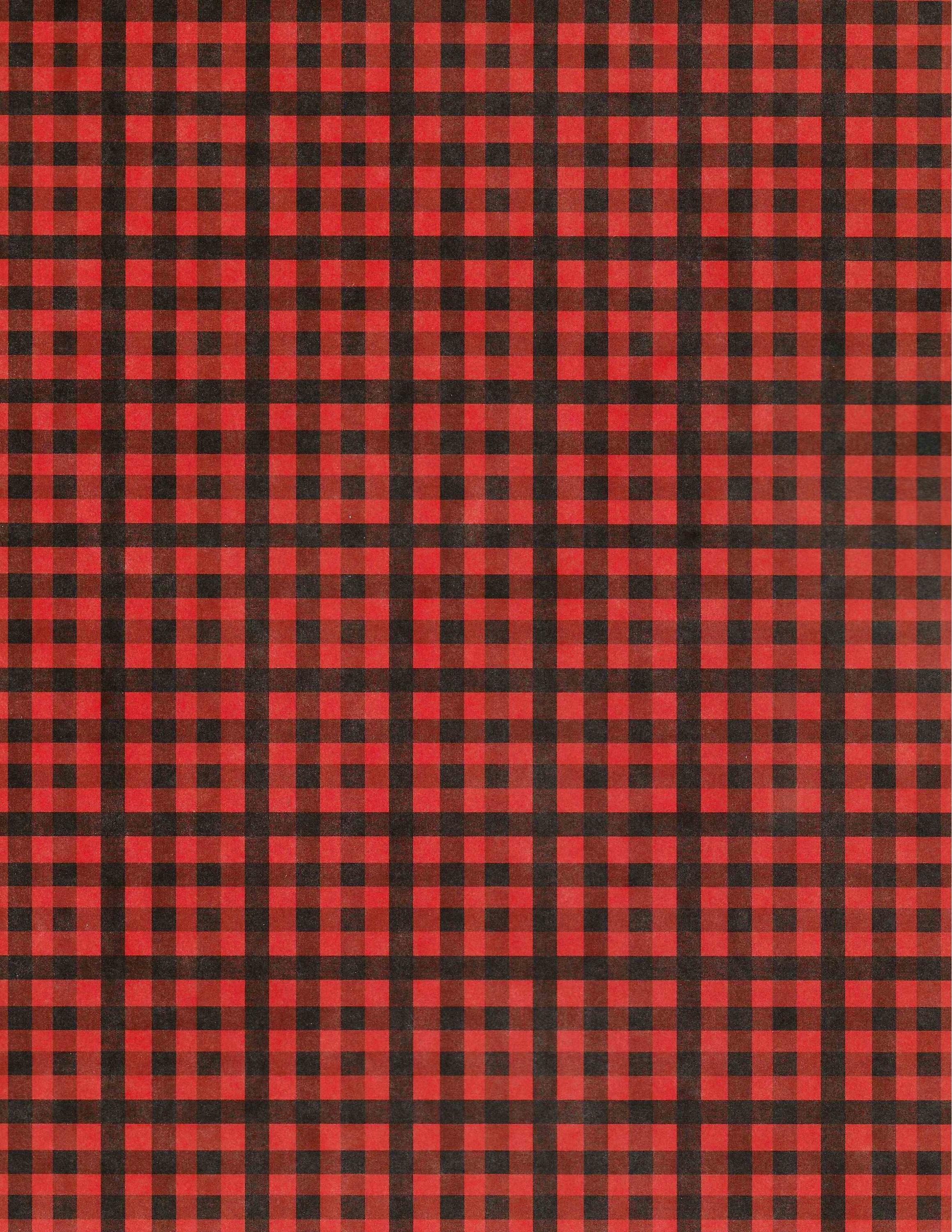 Buffalo Plaid Pattern Craft Paper, Red Black Checkered Design for ...