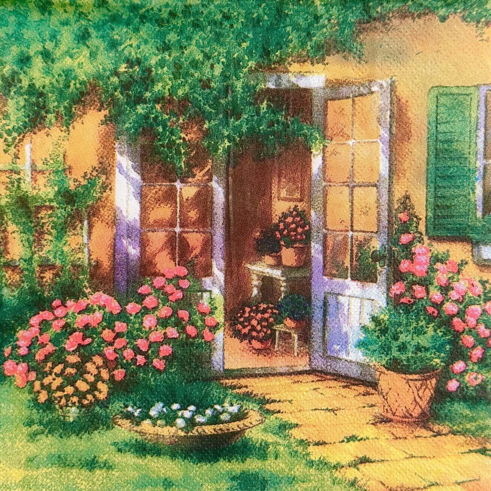 Summer French Cottage Garden Paper Napkin for Decoupage Scrapbooking ...
