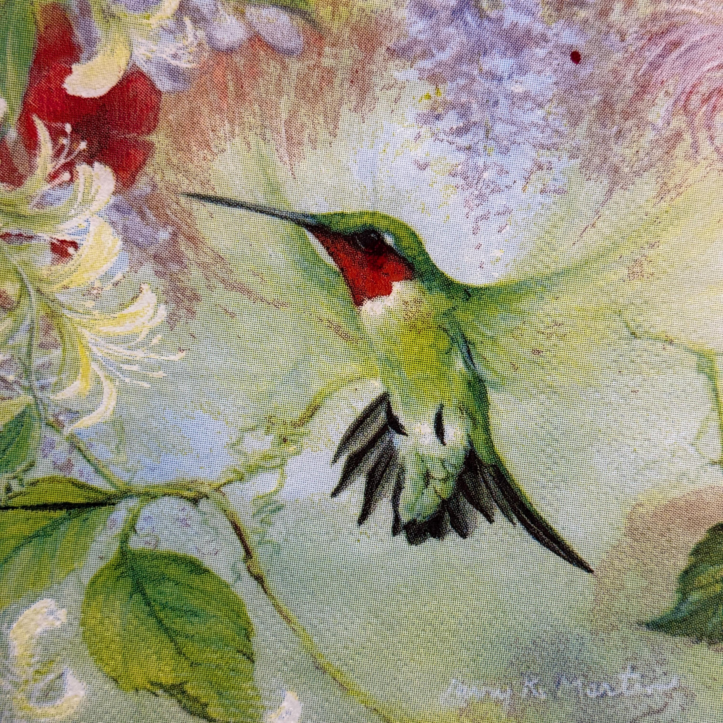 Vintage Hummingbird and Honeysuckle Floral Paper Napkin for Decoupage ...