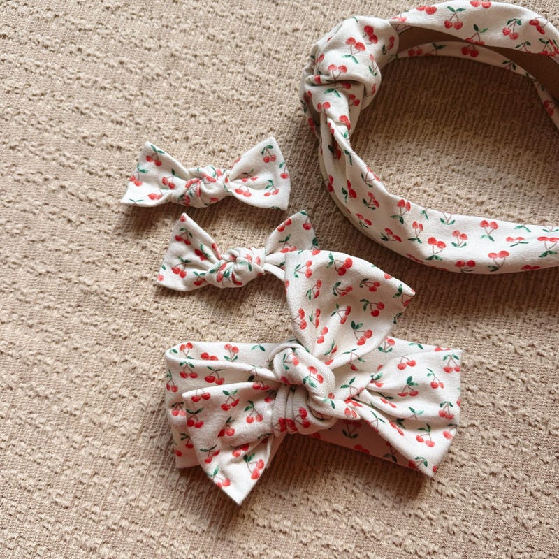 Cherry Newborn Headband - Etsy