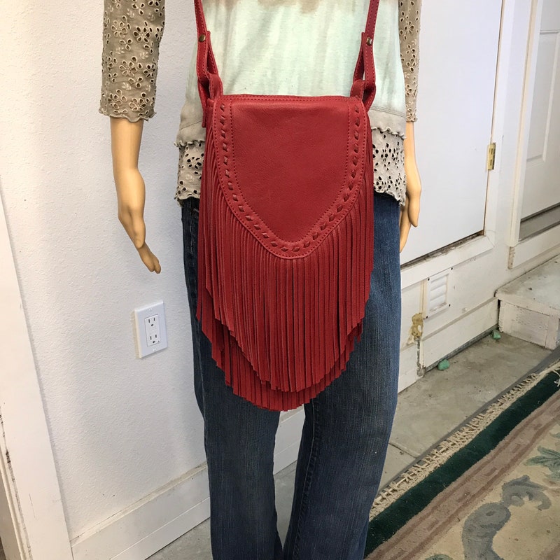 Fringe Purse Leather - Etsy