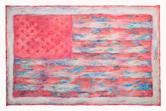 Bandera rosa blanca y azul | Etsy