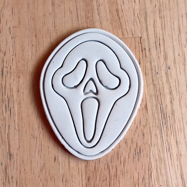 Scream Mask Cake Topper - Etsy