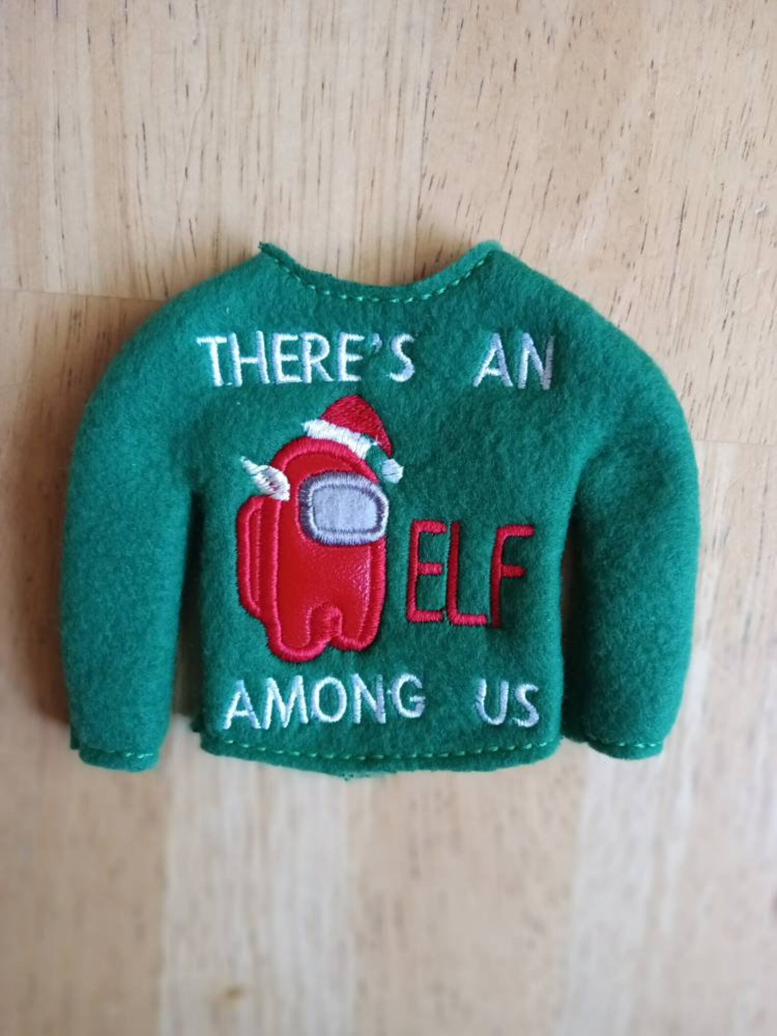 Suspicious Crewmate Astronaut Embroidered Elf Sweaters - Etsy
