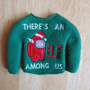 Suspicious Crewmate Astronaut Embroidered Elf Sweaters, Clothes - Etsy