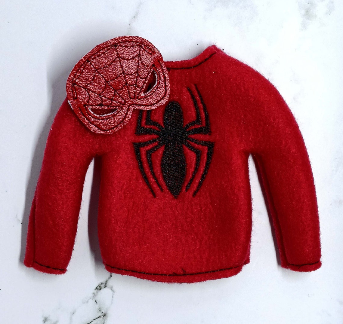 Spidey Guy Elf Costume Embroidered | Etsy
