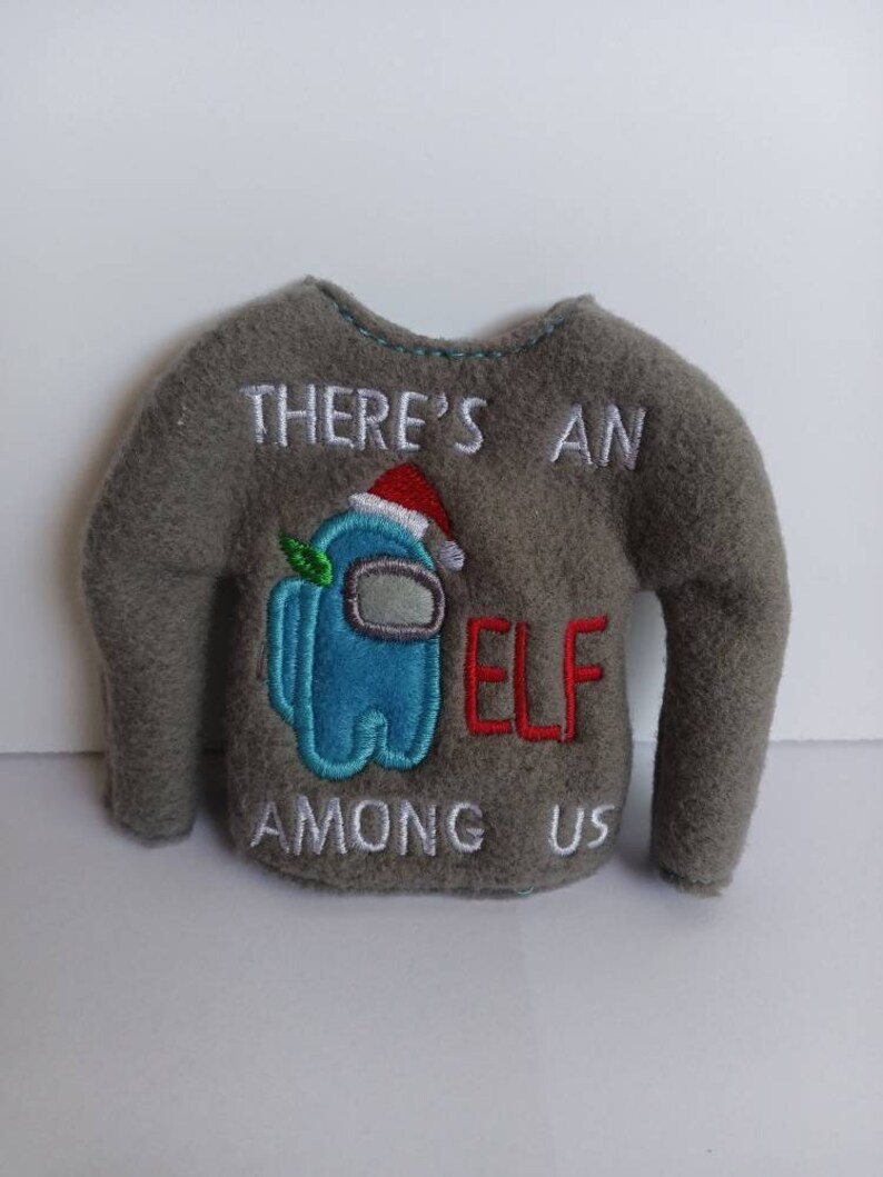 Suspicious Crewmate Astronaut Embroidered Elf Sweaters - Etsy