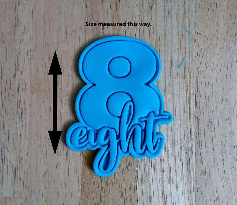 Number Eight Cookie Cutter 2-piece - Etsy