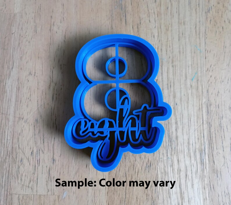 Number Eight Cookie Cutter 2-piece - Etsy