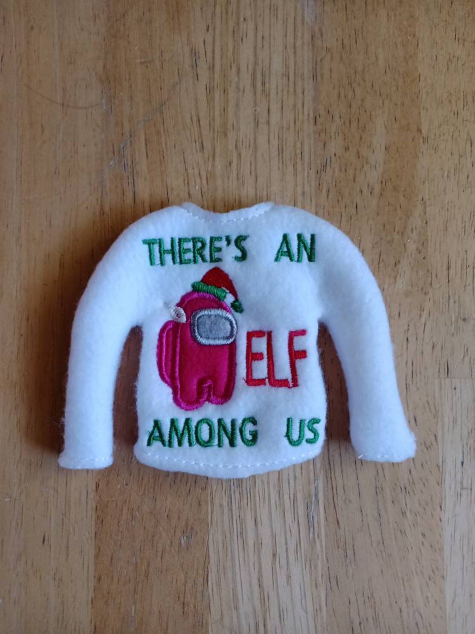 Suspicious Crewmate Astronaut Embroidered Elf Sweaters - Etsy