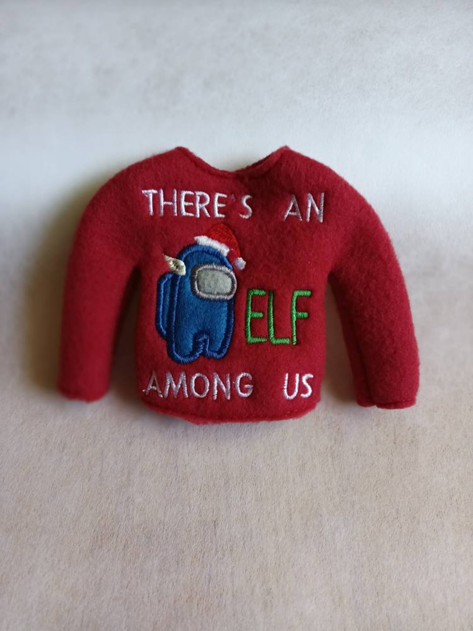 Suspicious Crewmate Astronaut Embroidered Elf Sweaters - Etsy