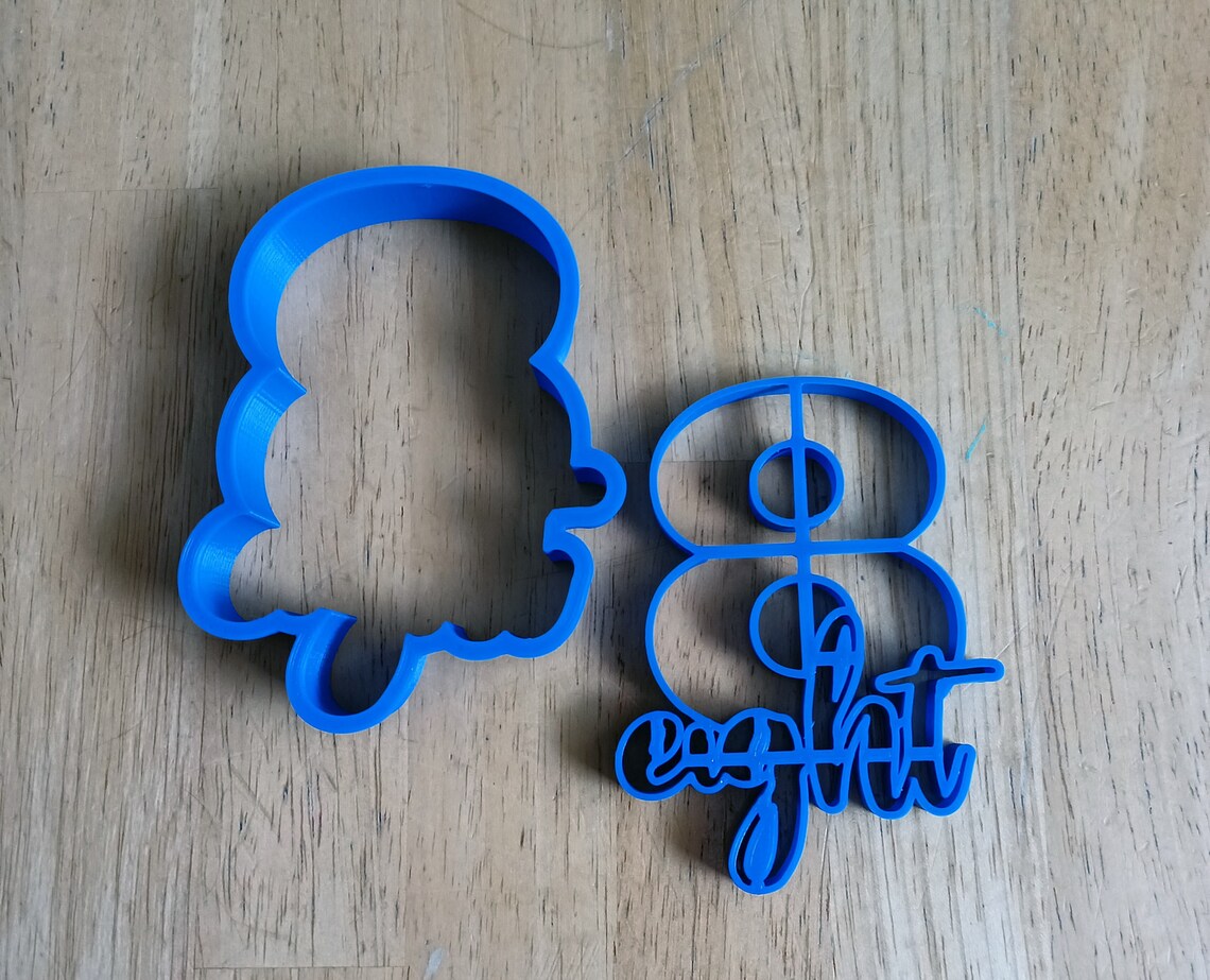 Number Eight Cookie Cutter 2-piece - Etsy