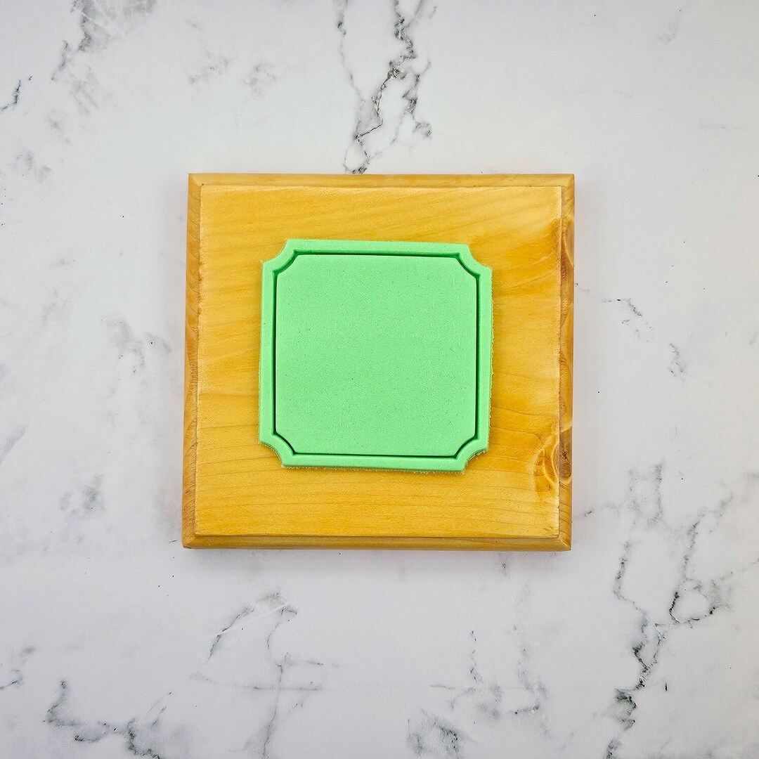 Square Plaque 2-piece Cookie Cutter Set for Unique Baking Creations - Etsy