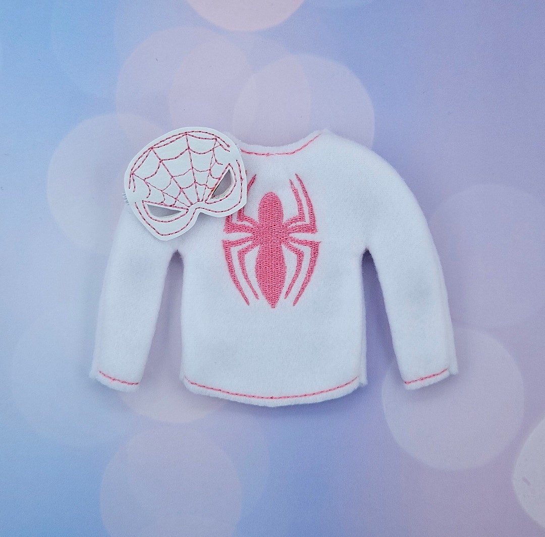 Ghost Spidey Girl Elf Costume, Embroidered - Etsy