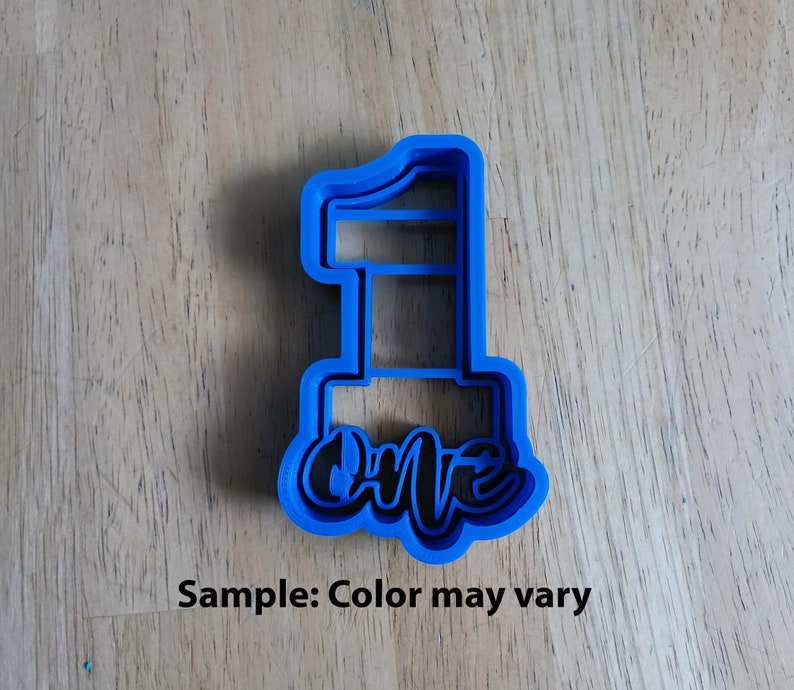 Number One Cookie Cutter 2-piece - Etsy