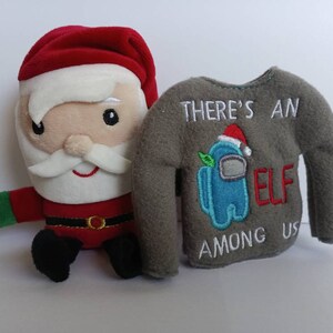 Suspicious Crewmate Astronaut Embroidered Elf Sweaters, Clothes - Etsy