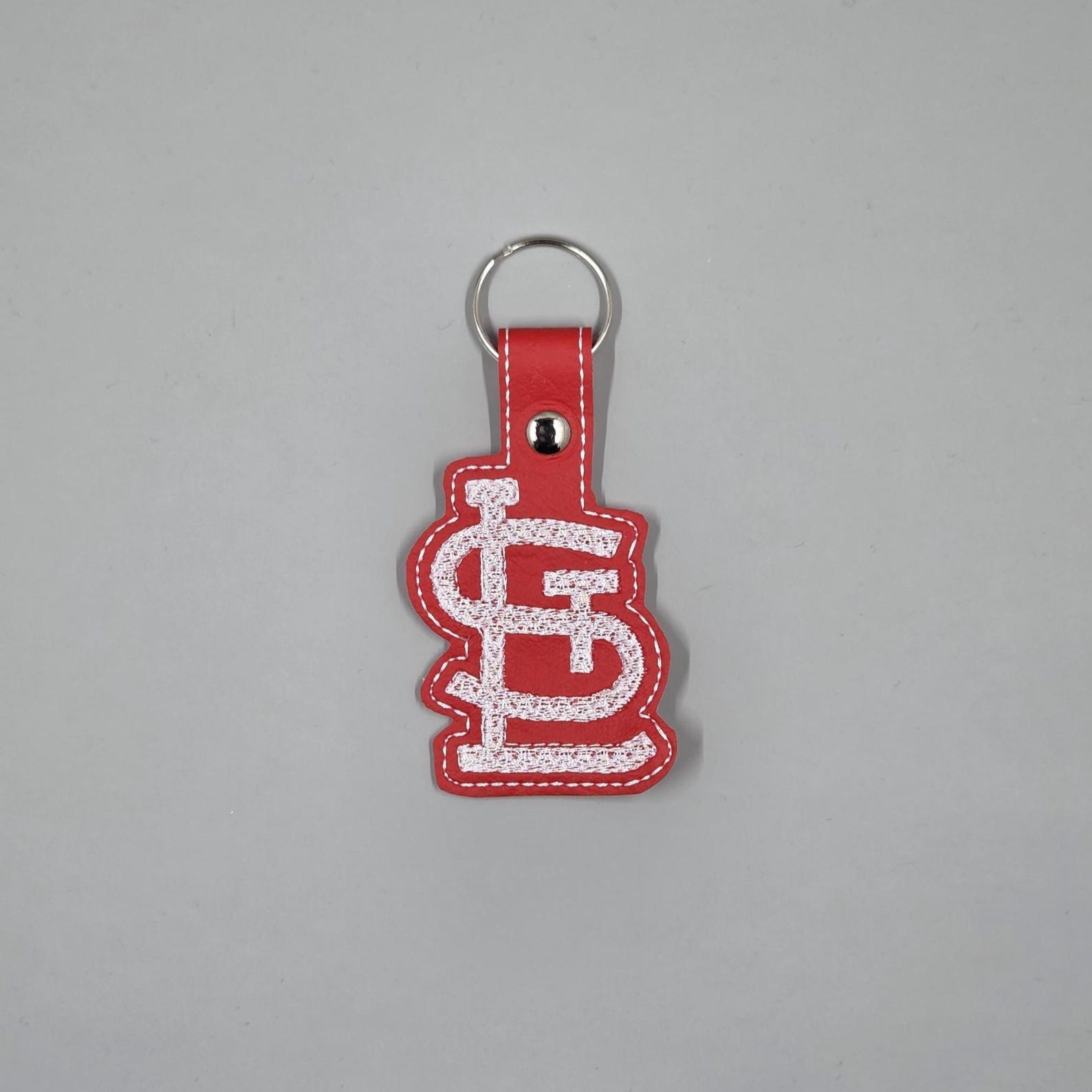 Embroidered STL Ball Key Chain - Etsy