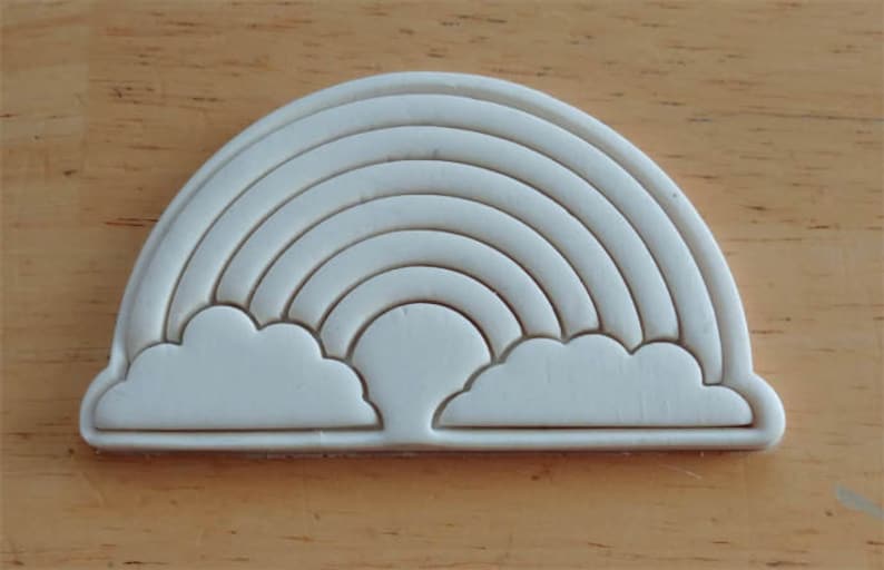 Rainbow Cookie Cutter 2-piece - Etsy