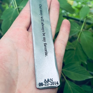 Personalized Hand Forged Iron Bookmark – 6th Anniversary Gift - Etsy