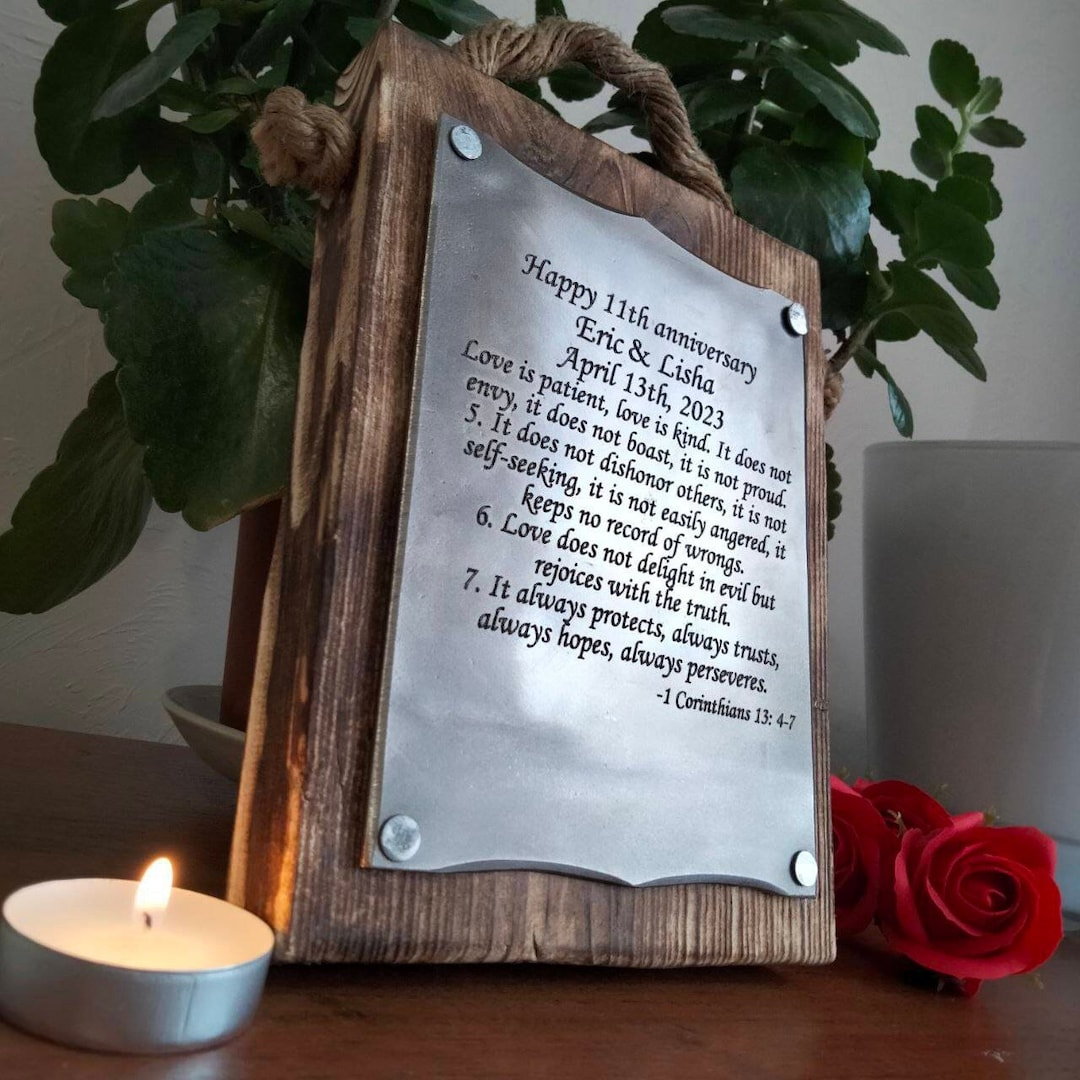 11th Wedding Anniversary - Steel Wedding - 11th Anniversary Gift - for ...