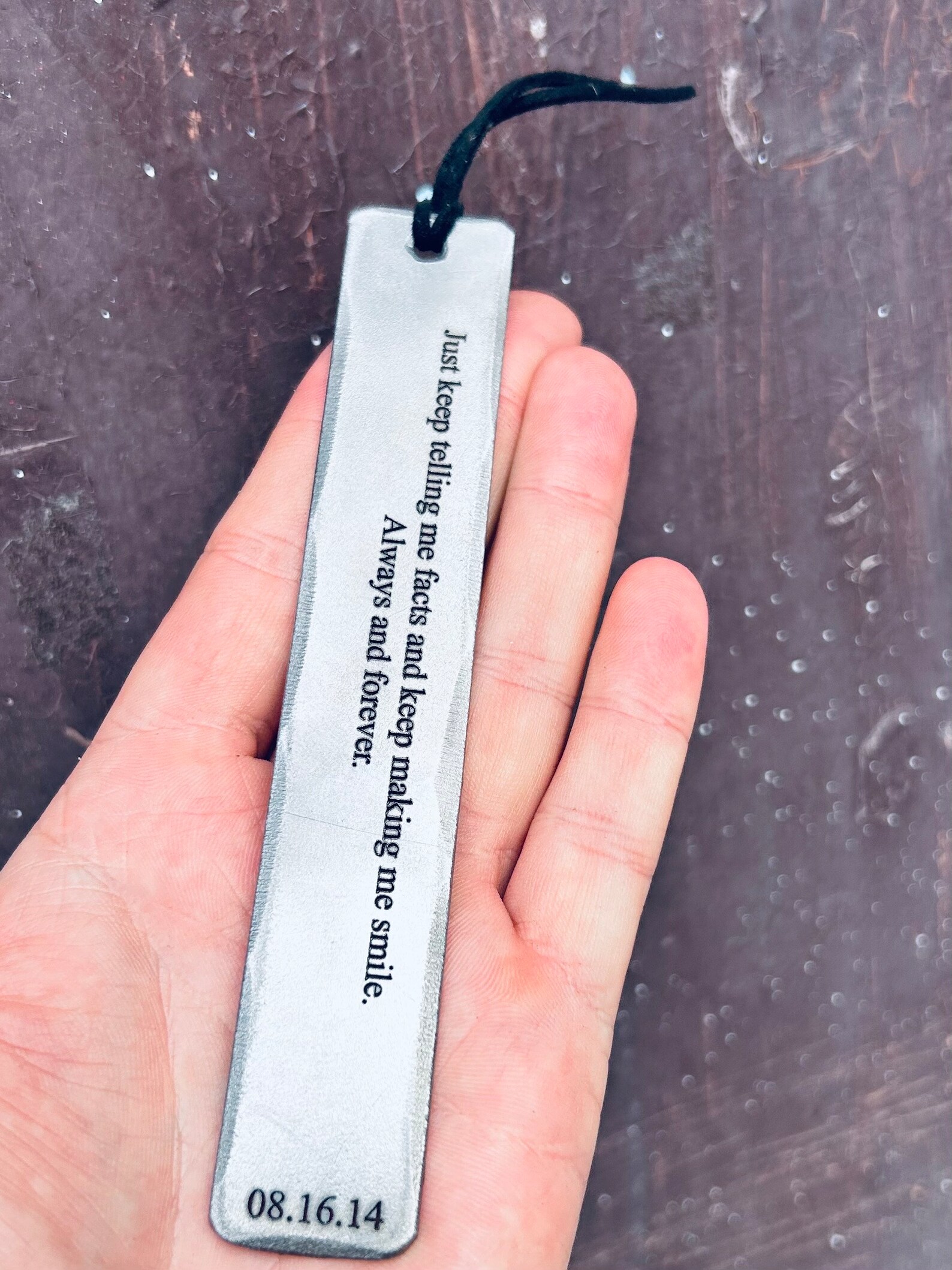 Personalized Hand Forged Iron Bookmark – 6th Anniversary Gift - Etsy