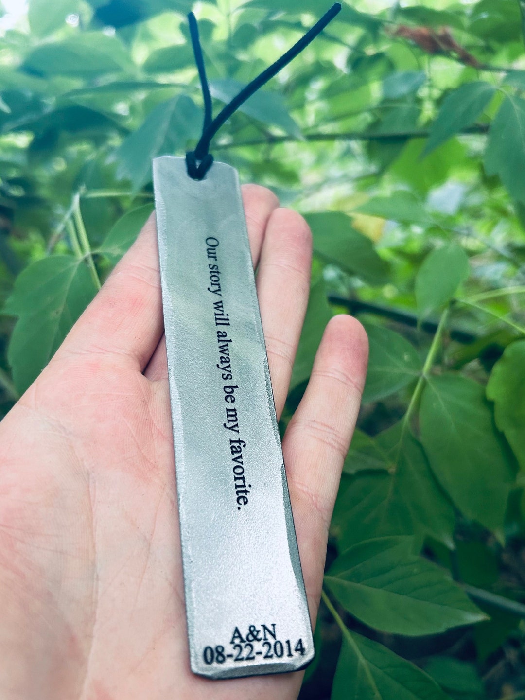 Personalized Hand Forged Iron Bookmark – 6th Anniversary Gift - Etsy