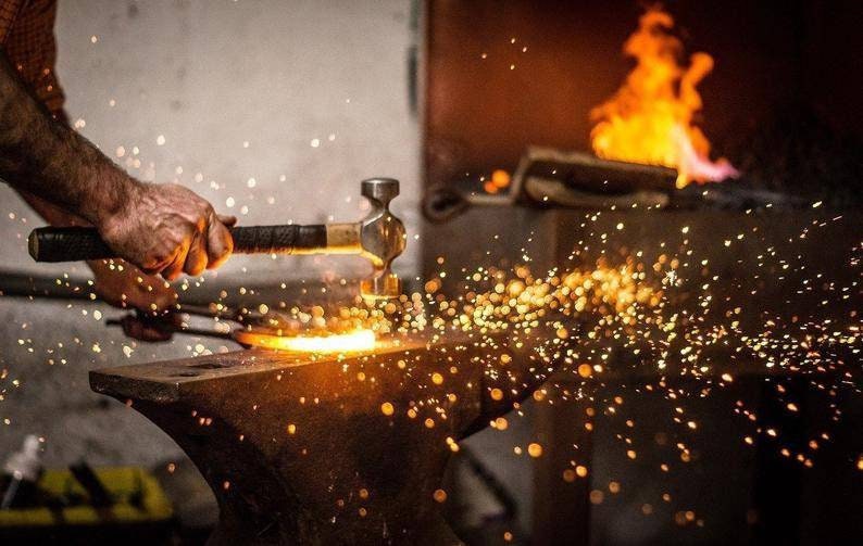 11th Anniversary Gift Steel Wedding Hand Forged Steel - Etsy